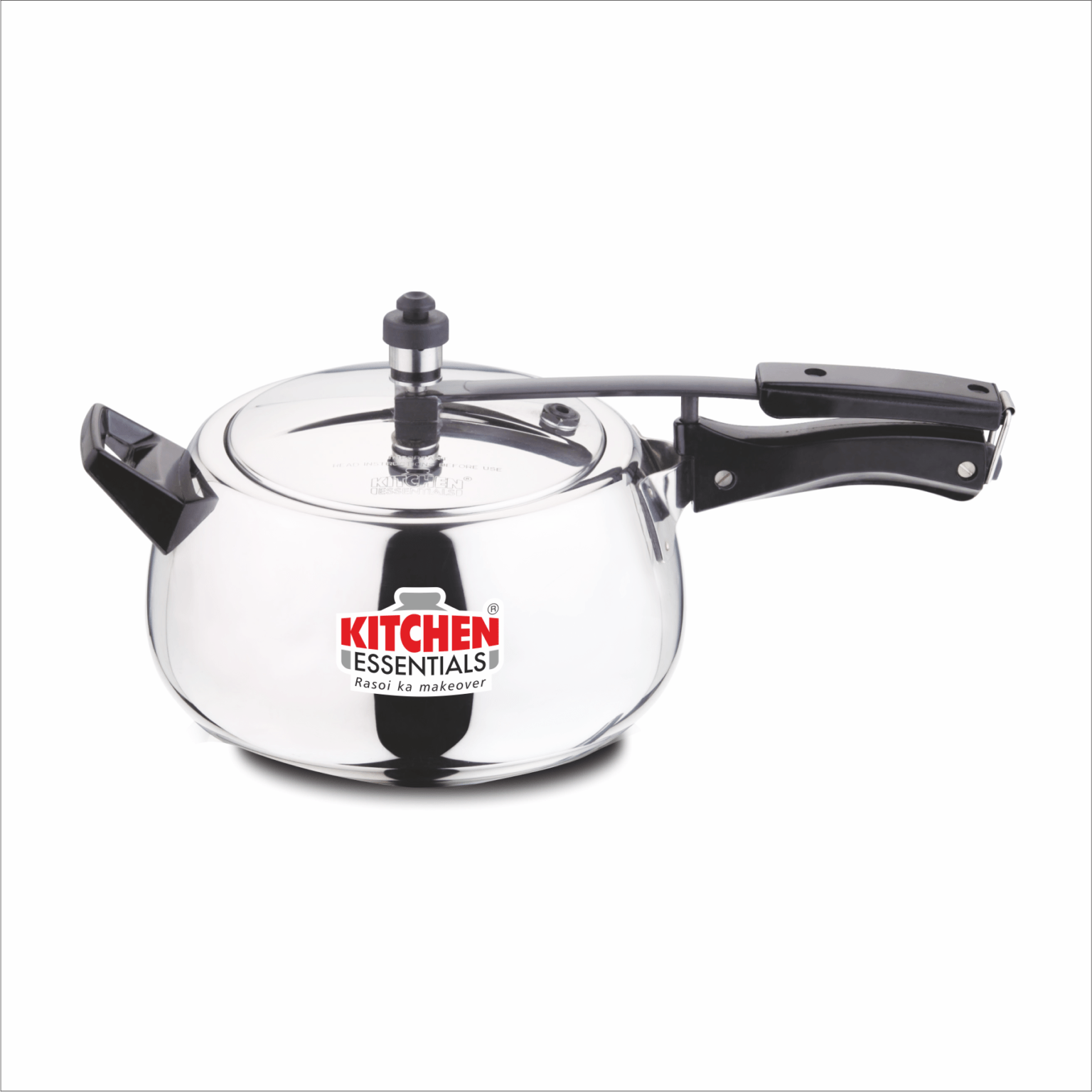 Stainless Steel Kalash Induction Bottom Outer Lid Pressure Cooker with ...