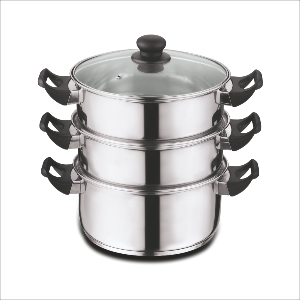 Stainless Steel – 3 Tier Steamer – Kitchen Essentials